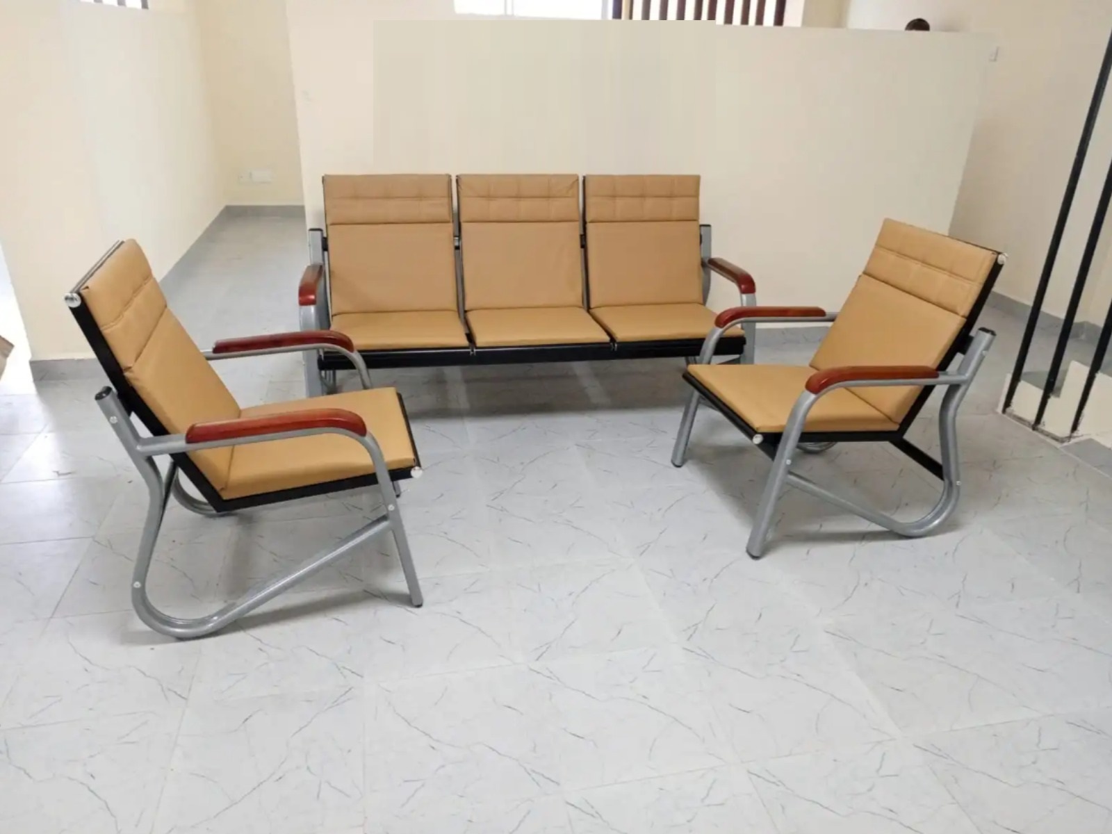 5-Seater Visitors Bench Office - Digital Mart Furniture - Furniture ...