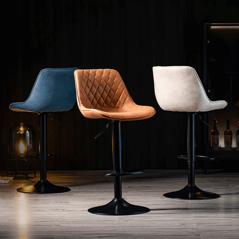Adjustable Metal Leather Bar Stool - Digital Mart Furniture -Furniture ...