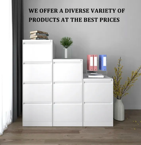 4-Drawer Metallic Office Cabinet - Digital Mart Furniture -Furniture ...