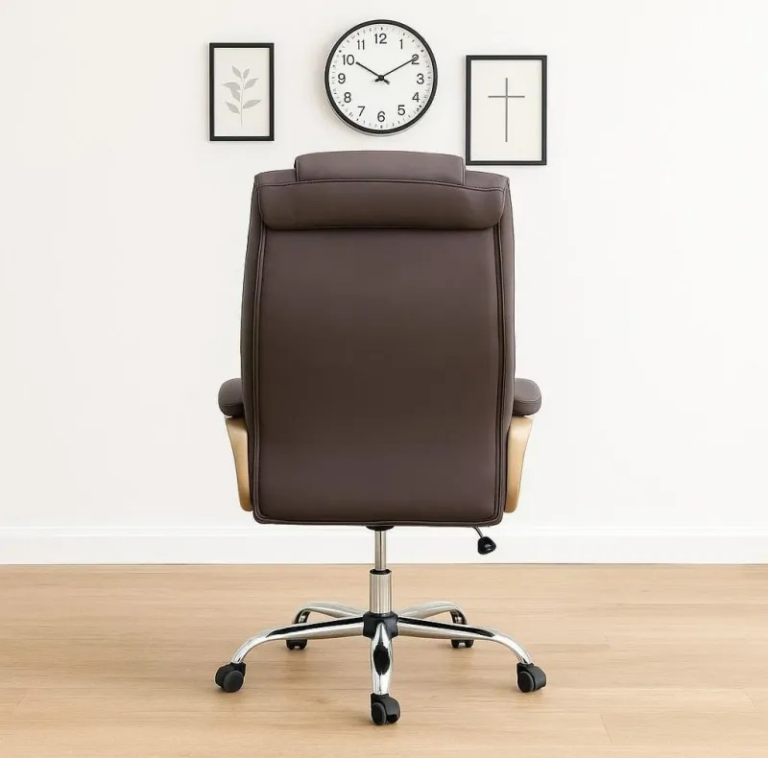 Brown Leather Executive Office Chair - Digital Mart Furniture ...