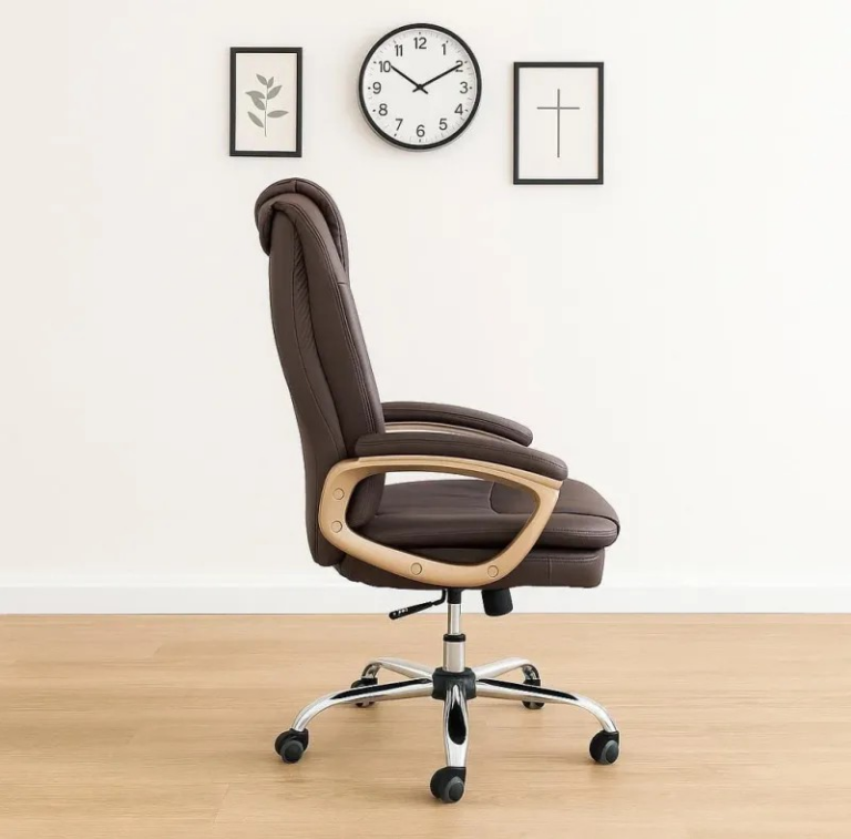 Brown Leather Executive Office Chair - Digital Mart Furniture ...