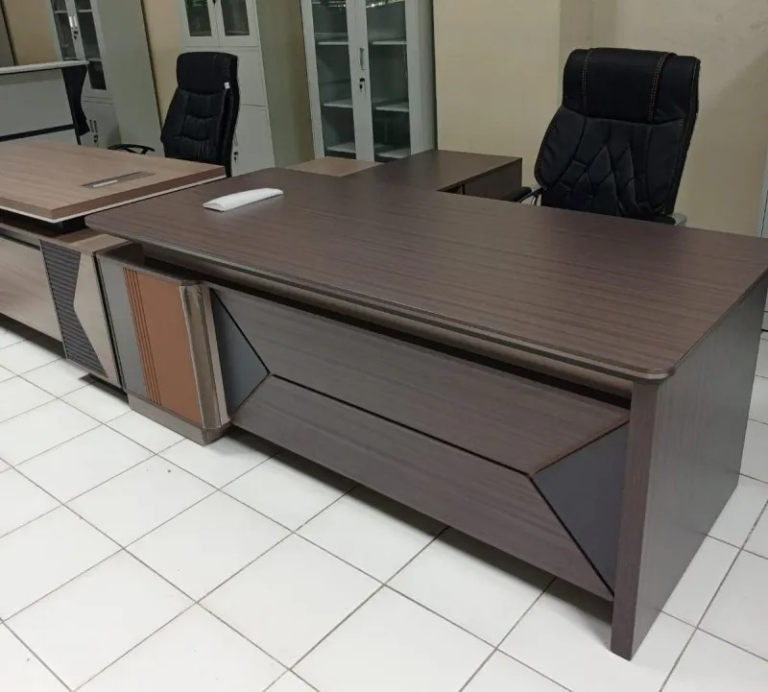 L-Shaped Executive Office Table - Digital Mart Furniture -Furniture ...